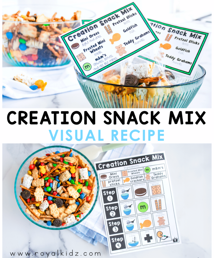 Creation Snack Mix Visual Recipe - Free Special Needs Ministry ...
