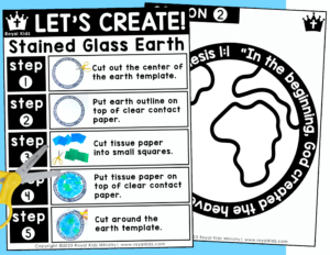 Free Days of Creation Earth Stained Glass Visual Craft - Free Special ...