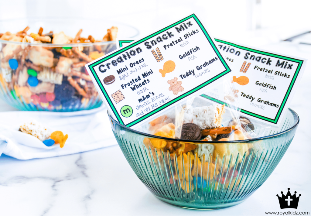 Creation Snack Mix Visual Recipe - Free Special Needs Ministry ...