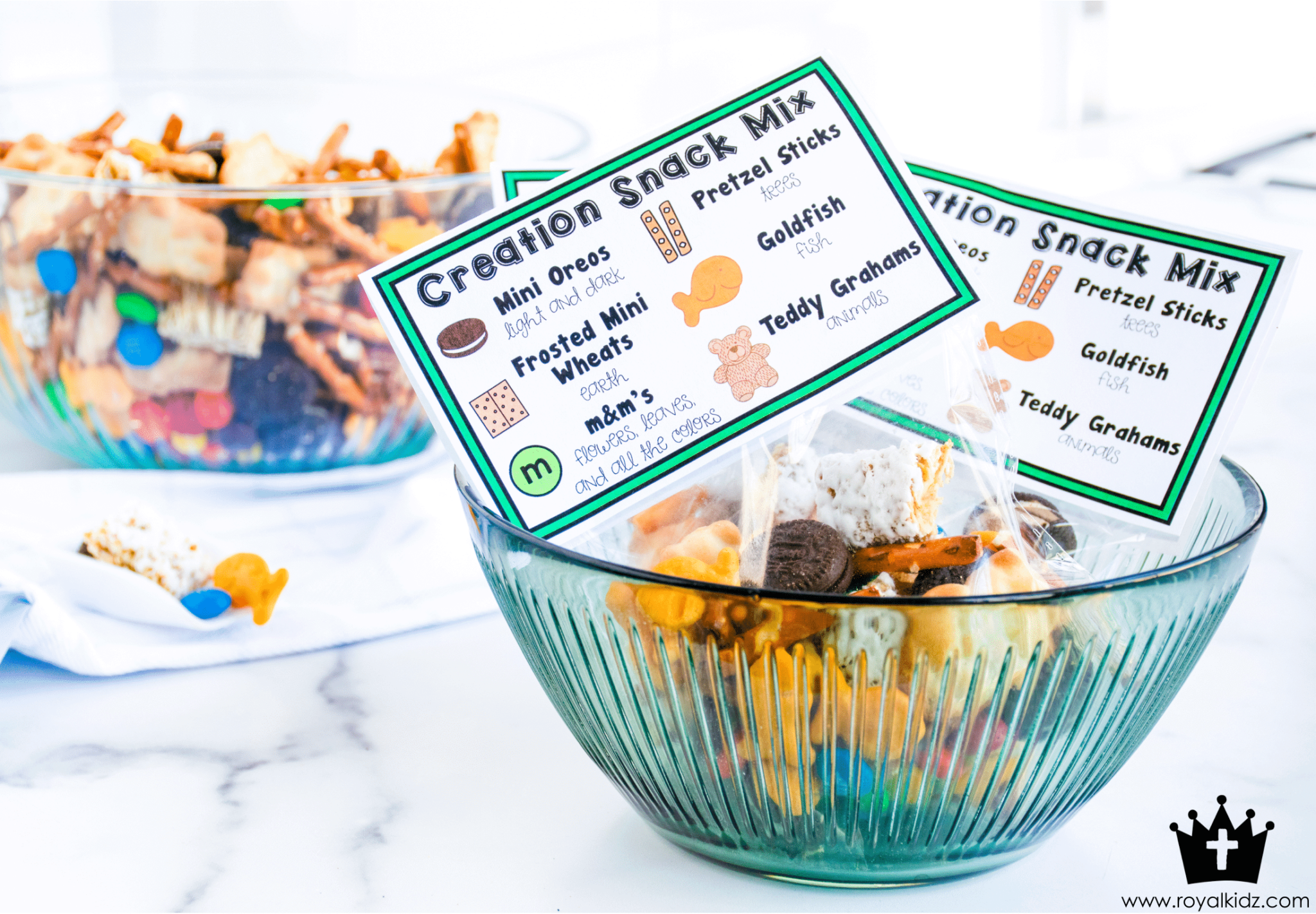 Creation Snack Mix Visual Recipe - Free Special Needs Ministry ...