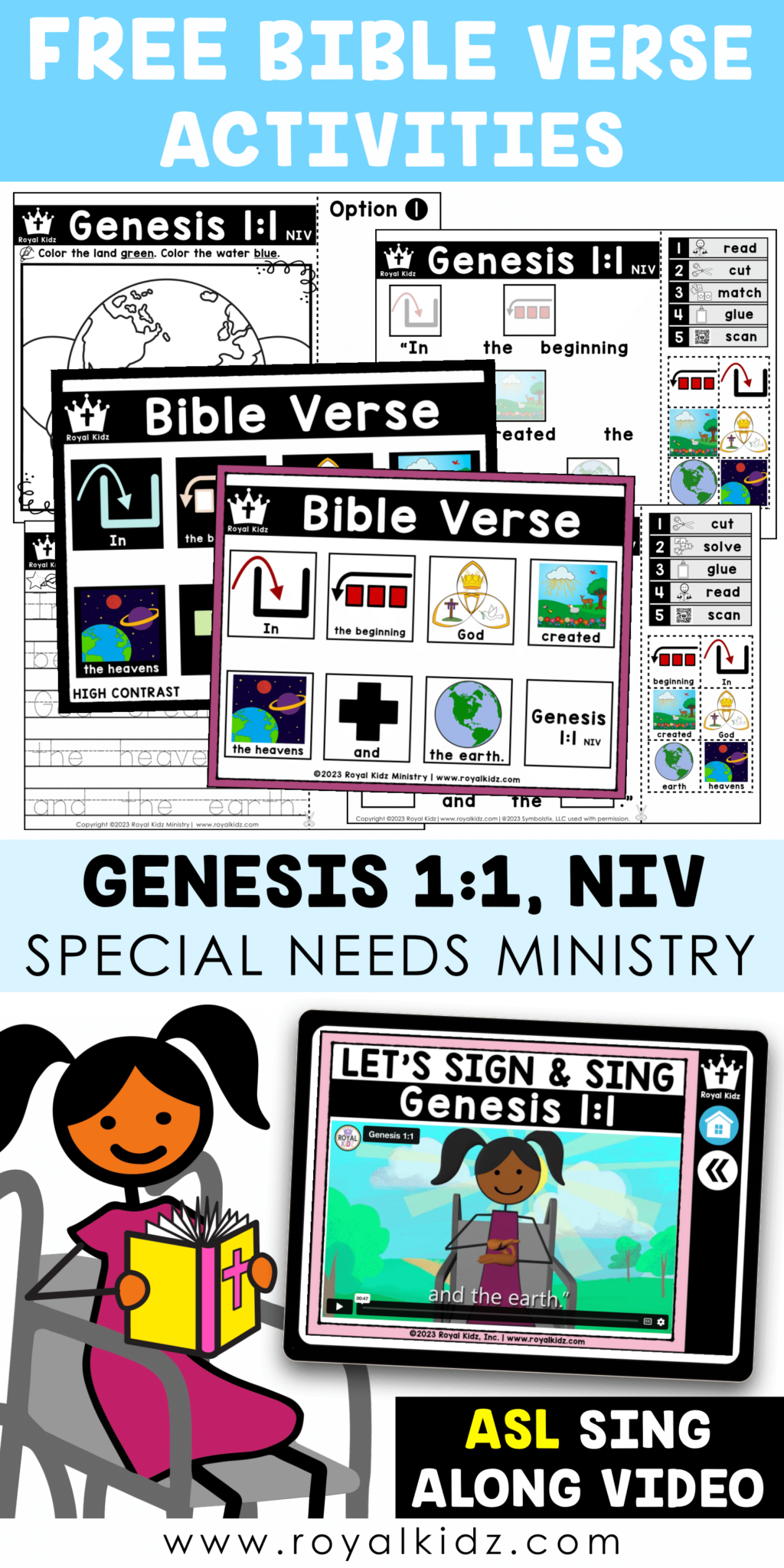 Learn Genesis 1:1 with Your Child – Free Bible Verse Activities with ...