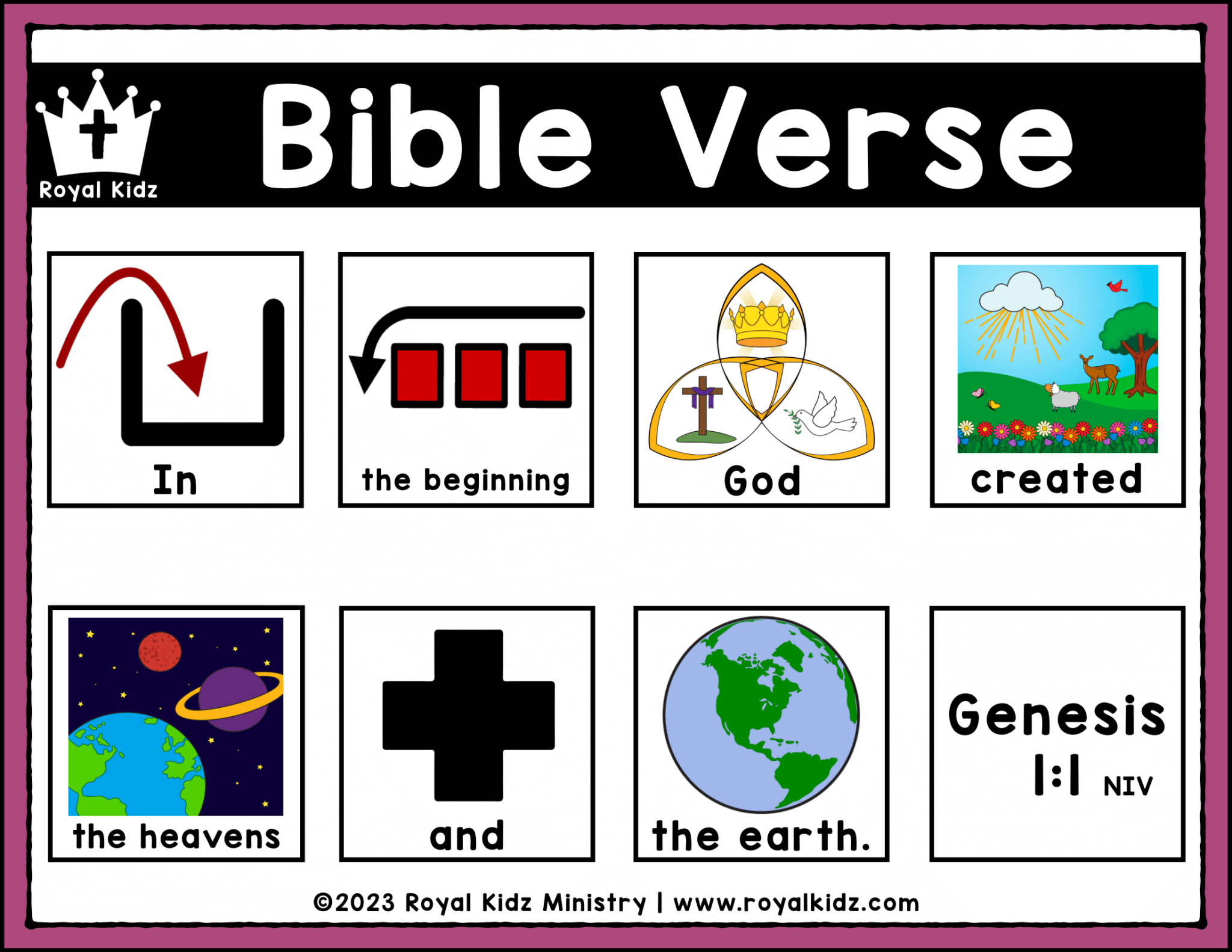 Learn Genesis 1:1 with Your Child – Free Bible Verse Activities with ...