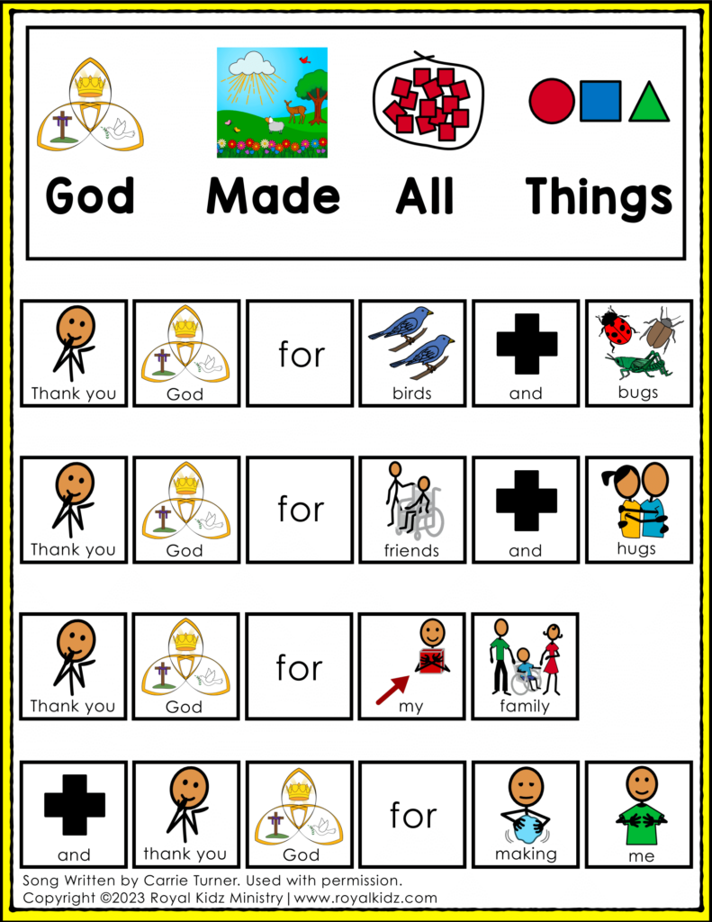 10 Worship Songs to Teach Kids About Creation - Free Special Needs ...