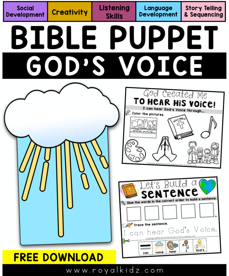 God's Voice Bible Puppet Craftivity - Free Special Needs Ministry ...