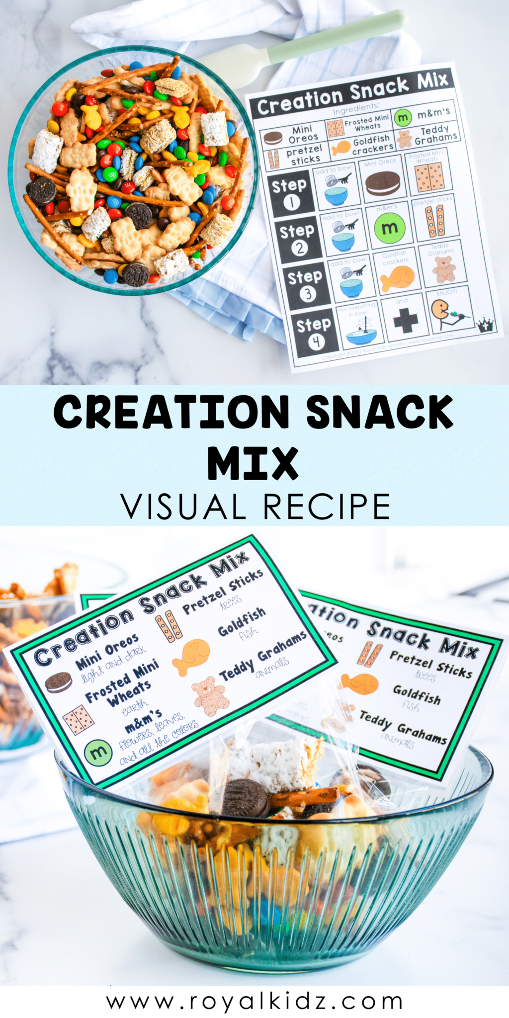 Creation Snack Mix Visual Recipe - Free Special Needs Ministry ...