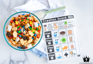 Creation Snack Mix Visual Recipe - Free Special Needs Ministry ...
